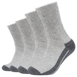 Socken Camano "function", Damen, Gr. 39-42, grau (light grau), Obermaterial: 60% Baumwolle, 37% Polyester, 2% Elasthan, 1% Polyamid, Socken Socken, perfekte Feuchtigkeitsregulation