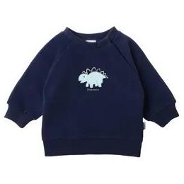 Sweatshirt Liliput "Stegosaurus", M&auml;dchen, Gr. 110/116, blau (dunkelblau), 80% Baumwolle, 20% Polyester, bedruckt, normal, Rundhals, Sweatshirts Sweatshirt, aus super weichem Material