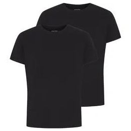 T-Shirt Blend, Damen, Gr. S, schwarz, Single Jersey, Obermaterial: 95% Baumwolle, 5% Elasthan, unifarben, Basic, schmal normal, Rundhals, Shirts T-Shirt