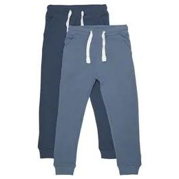 Jogginghose Minymo "Jogginghose MIBasic", M&auml;dchen, Gr. 92, N-Gr, blau (new navy), Web, Obermaterial: 100% Baumwolle CO., unifarben, regular fit, Hosen Jogginghose