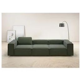 3,5-Sitzer Home Affaire "Watertown, modernes Big-Sofa XXL, 336 cm Breite, auch in Feincord", gr&uuml;n (oliv), B:336cm H:68cm T:118cm, 95% Polyester, 5% Nylon, Sofas, Riesiges Designersofa mit viel Platz & weichen Bez&uuml;gen in Trendfarben