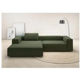 Ecksofa Home Affaire "Watertown, modernes XXL L-Form, 306 cm breit", gr&uuml;n (oliv), B:306cm H:68cm T:191cm, 100% Polyester, Sofas, Ecksofa, Gro&szlig;z&uuml;giges Lounge-Sofa mit viel Platz f&uuml;r die Familie