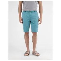 Bermudas Lerros "Stretch-Bermuda, Comfort Fit", Herren, Gr. 38, blau (aqua), 98% Baumwolle, 2% Elasthan, Hosen Bermudas
