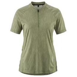 Radtrikot Gonso "Adventure Jersey Soft Touch W", Damen, Gr. 36, gr&uuml;n (tannengr&uuml;n), 100% Polyester, Rundhals, Trikots, Angenehmes, weiches Tragegef&uuml;hl