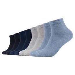 Kurzsocken s.Oliver "Socken 8er Pack", Herren, Gr. 43-46, blau (blau, grau), Obermaterial: 62% Baumwolle CO. 36% Polyester PES. 2% Elasthan EL., Socken