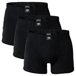 Boxershorts Ceceba "Boxershort Pants 3er Pack 3er Pack", Herren, Gr. L, schwarz, Obermaterial: 95% Baumwolle CO. 5% Elasthan EL., Unterhosen