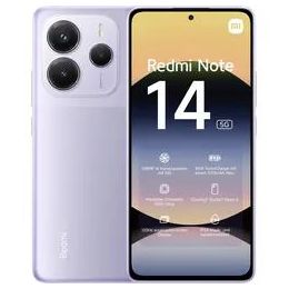 Xiaomi Smartphone "Redmi Note 14 5G", lila (lavendelviolett), 256 GB, Mobiltelefone
