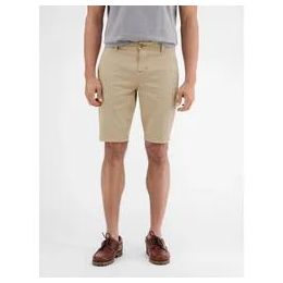 Bermudas Lerros "Stretch-Bermuda, Comfort Fit", Herren, Gr. 33, beige (light dune beige), 98% Baumwolle, 2% Elasthan, Hosen Bermudas