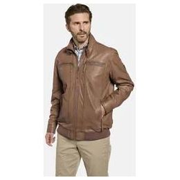 Lederjacke Babista "Lederjacke CORIETTA", Herren, Gr. 54, braun (cognac), Obermaterial: 100% Lederfaserstoff LEAFIBTEX., Jacken