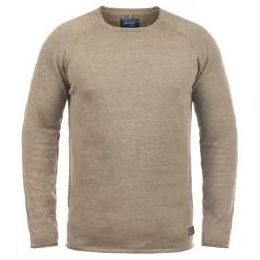 Strickfleece-Pullover Blend "Strickpullover BHJohn", Herren, Gr. XXL, beige (beige braun), Obermaterial: 100% Baumwolle CO., Pullover