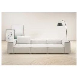 3,5-Sitzer Home Affaire "Watertown, modernes Big-Sofa XXL, 336 cm Breite, auch in Feincord", wei&szlig;, B:336cm H:68cm T:98cm, 95% Polyester, 5% Nylon, Sofas, Riesiges Designersofa mit viel Platz & weichen Bez&uuml;gen in Trendfarben