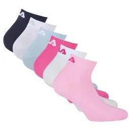 Kurzsocken Fila "Socken 6er Pack", Herren, Gr. 35-38, bunt (mehrfarbig), Obermaterial: 75% Baumwolle CO. 23% Polyester PES. 2% Elasthan EL., Socken