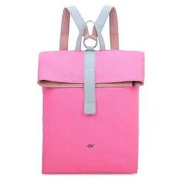 Cityrucksack Fritzi aus Preussen "Izzy03", Damen, Gr. B/H/T: 18cm, pink (pink, rosa), Baumwolle, Kunstfaser, Rucks&auml;cke Cityrucksack, mit stufenlosvertellbaren Tr&auml;gern