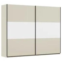 Schwebet&uuml;renschrank Rauch "Kleiderschrank Schrank Garderobe Garderobenschrank W&auml;scheschrank NEO", beige (beige (champagner), alpinwei&szlig;), B:261cm H:210cm T:59cm, Holzwerkstoff, Schr&auml;nke, Schwebet&uuml;renschrank, mit gro&szlig;z&uuml;gigem Stauraum und vielf&auml;ltigen Farbkombinationen