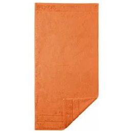 Handt&uuml;cher Egeria "Prestige", orange, B:50cm L:100cm, Walkfrottee, Obermaterial: 100% Baumwolle, Handt&uuml;cher, Uni Programm mit Streifenbord&uuml;re, SUPIMA Baumwolle
