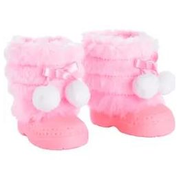 Puppen Schuhe BAYER "Winterstiefel", rosa (rosa, wei&szlig;), Puppenausstattungen, KinderB:4,5cm H:8,5cm L:8cm T:8cm, in Geschenkverpackung, B:4,5cm H:8,5cm L:8cm T:8cm