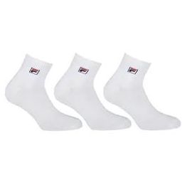 Sneakersocken Fila "Socken 3er Pack", Damen, Gr. 43-46, wei&szlig;, Obermaterial: 75% Baumwolle CO. 23% Polyester PES. 2% Elasthan EL., Socken Sneakersocken