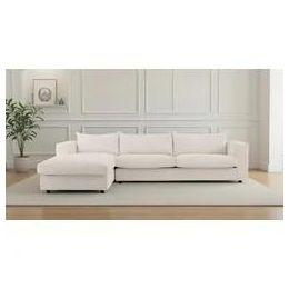Ecksofa "Avelina", beige (natural), B:297cm H:77cm T:186cm, 100% Polyester, LeGer Home by Lena Gercke, Sofas, Ecksofa, Breite 297 cm, in Cord- und Chenille- Stoff, R&uuml;ckenkissen mit Federn