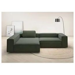 Ecksofa Home Affaire "Watertown, moderne XXL L-Form, 306 cm breit", gr&uuml;n (oliv), B:306cm H:68cm T:191cm, 95% Polyester, 5% Nylon, Sofas, Ecksofa, Komfortabel mit tiefer Sitzfl&auml;che &ndash; ideal f&uuml;r gro&szlig;e Wohnr&auml;ume