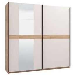 Schwebet&uuml;renschrank Inosign "Modena, Breite 220 cm, FSC-zertifiziert, Trendfarbe cashmere", beige (cashmere), B:220cm H:217cm T:62cm, Schr&auml;nke, Schwebet&uuml;renschrank, Schlafzimmerschrank mit Spiegel, mit verschiedenen Innenausstattungen
