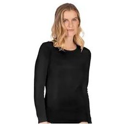 Unterhemd Nina von C. "Langarm Damen Shirt GOTS Fine Cotton", Damen, Gr. 48, N-Gr, schwarz, Obermaterial: 100% Baumwolle CO(Bio)., Unterhemden Unterhemd