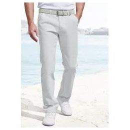 Chinohose John Devin "regular-fit", Damen, Gr. 36, L&auml;nge 32, grau (hellgrau), Web, Obermaterial: 98% Baumwolle, 2% Elasthan, unifarben, regular fit lang, Hosen Chinohose, aus elastischer Baumwoll-Qualit&auml;t