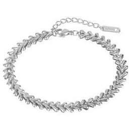 Armband Firetti "Schmuck Geschenk Edelstahl Armschmuck Herzkettengliederung Liebe", silber (edelstahlfarben), Armb&auml;nder, Damen, 23,5cm, Edelstahl, Armband