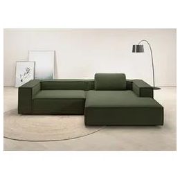 Ecksofa Home Affaire "Watertown, modernes XXL L-Form, 306 cm breit", gr&uuml;n (oliv), B:306cm H:68cm T:191cm, 100% Polyester, Sofas, Ecksofa, Gro&szlig;z&uuml;giges Lounge-Sofa mit viel Platz f&uuml;r die Familie