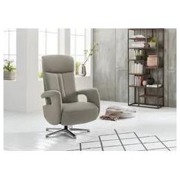 Relaxsessel DIE PLANBAR "MP-RS18073", longlife easy desert, B:71cm H:110cm T:83cm, 100% Polyester, Sessel, Relaxsessel, 360 drehbar, inkl. man. Kopfpolsterverstellung u. Relax-Funktion