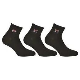 Sneakersocken Fila "Socken 3er Pack", Herren, Gr. 43-46, schwarz, Obermaterial: 75% Baumwolle CO. 23% Polyester PES. 2% Elasthan EL., Socken Sneakersocken