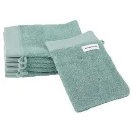 Waschhandschuh Tom Tailor HOME "Waschhandschuh COLOR BATH", gr&uuml;n (fresh sage), B:16cm L:21cm, Frottier, Frottier, Handt&uuml;cher