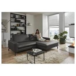 Ecksofa DIE PLANBAR "PN-EM20028 L-Form ohne Kopfst&uuml;tzen", schwarz, B:248cm H:89cm T:179cm, Sofas, Ecksofa, wahlweise mit motorischem Canape