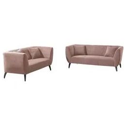 Polstergarnitur Home Affaire "Colori", rosa (rosa, rosa), H:83cm T:88cm, 100% Polyester, Sitzm&ouml;bel-Sets, auch als Loveseat erh&auml;ltlich