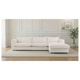 Ecksofa "Avelina", beige (natural), B:297cm H:77cm T:186cm, 100% Polyester, LeGer Home by Lena Gercke, Sofas, Ecksofa, Breite 297 cm, in Cord- und Chenille- Stoff, R&uuml;ckenkissen mit Federn