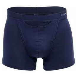 Boxershorts HOM "Boxershort Tencel Soft Comfort Boxer Brief 1er Pack", Herren, Gr. XXL, blau (dunkelblau), Obermaterial: 97% Lyocell CLY. 3% Elasthan EL., Unterhosen