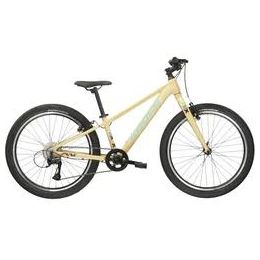 Kinderfahrrad KROSS "Kinder-MTB Level Jr 1.0" Gr. 30, beige (natur, natur), Fahrr&auml;der, Kinder, 30cm, 24 Zoll (60,96cm) hinten: 24 Zoll (60,96cm)