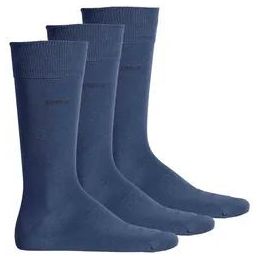 Kurzsocken BOSS "Socken 3P RS Uni Colors CC 3er Pack", Herren, Gr. 39-42, blau, Obermaterial: 75% Baumwolle CO. 23% Polyamid PA. 2% Elasthan EL., Socken