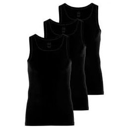 Achselhemd Ammann "3er Pack Athletic Shirt Day Modern / Close to you", Damen, Gr. 7, N-Gr, schwarz, Obermaterial: 93% Baumwolle CO. 7% Elasthan EL., Unterhemden