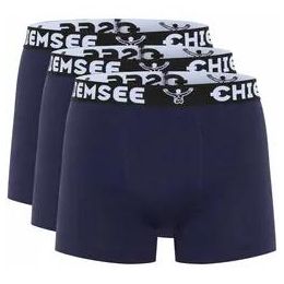 Boxershorts Chiemsee "Boxershort Boxer Briefs, Regular Fit 3P 3er Pack", Herren, Gr. XL, blau (dunkelblau), Obermaterial: 95% Baumwolle CO. 5% Elasthan EL., Unterhosen