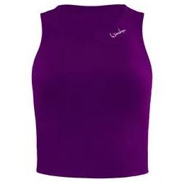 Tanktop WINSHAPE "AET136C", Damen, Gr. XXL, lila (schwarz plum), 85% Polyester, 15% Elasthan, Rundhals, Tops Tanktop, Functional Comfort