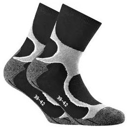 Kurzsocken Rohner Socks "Socken Running Quarter 2-er pack 2er Pack", Herren, Gr. 35-38, grau, Obermaterial: 40% Baumwolle CO. 38% Polyester PES. 20% Polyamid PA. 2% Elasthan EL., Socken