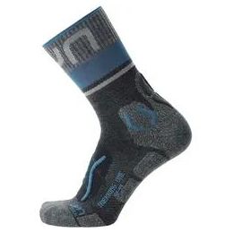 Kurzsocken uyn "Socken 1er Pack", Herren, Gr. 39-41, schwarz (schwarz, grau), Obermaterial: 50% Polyamid PA. 24% Wolle mw. 16% Polypropylen PP. 7% Polyacryl PAN. 3% Elasthan EL., Socken