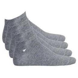 Sneakersocken Tom Tailor "Socken 4er Pack", Herren, Gr. 43-46, grau, Obermaterial: 77% Baumwolle CO. 20% Polyamid PA. 3% Elasthan EL., Socken Sneakersocken