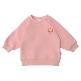 Sweatshirt Liliput "Smiley Happy", M&auml;dchen, Gr. 110/116, rosa, 80% Baumwolle, 20% Polyester, bedruckt, normal, Rundhals, Sweatshirts Sweatshirt, aus super weichem Material