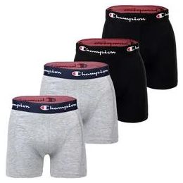 Boxershorts Champion "Boxershort 4er Pack", Herren, Gr. M, grau, Obermaterial: 95% Baumwolle CO. 5% Elasthan EL., Unterhosen