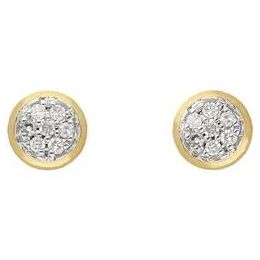Adelia&acute;s Paar Ohrh&auml;nger ADELIA ́S "Damen 585 Gold Ohrringe Ohrstecker mit Diamant &Oslash; 5 mm", gold, Ohrringe, Damen, Damen, 0,07, Gold, mit Diamant f&uuml;r Damen