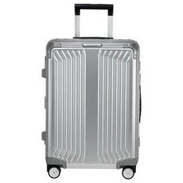 Hartschalen-Trolley Samsonite "LITE-BOX ALU", Gr. B/H/T: 40cm x 55cm x 23cm 40 l, silber (aluminium), Aluminium, unifarben, festlich, Koffer, Hartschalenkoffer Premium-Aluminium Gro&szlig;er-Koffer TSA-Zahlenschloss