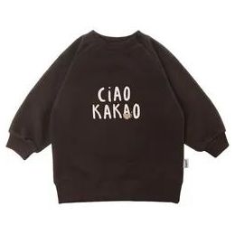 Sweatshirt Liliput "Ciao Kakao", M&auml;dchen, Gr. 110/116, braun, 80% Baumwolle, 20% Polyester, bedruckt, normal, Rundhals, Sweatshirts Sweatshirt, mit coolem Schriftzug auf der Vorderseite
