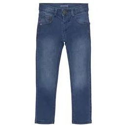 5-Pocket-Jeans Minymo "5-Pocket-Jeans MIJeans", Jungen, Gr. 92, N-Gr, blau (denim), Obermaterial: 80% Baumwolle CO. 19% Polyester PES. 1% Elasthan EL., Jeans 5-Pocket-Jeans