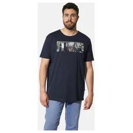 T-Shirt CHARLES COLBY "T-Shirt EARL BASELEY", Damen, Gr. XXL, blau (dunkelblau), Obermaterial: 100% Baumwolle CO., Shirts T-Shirt